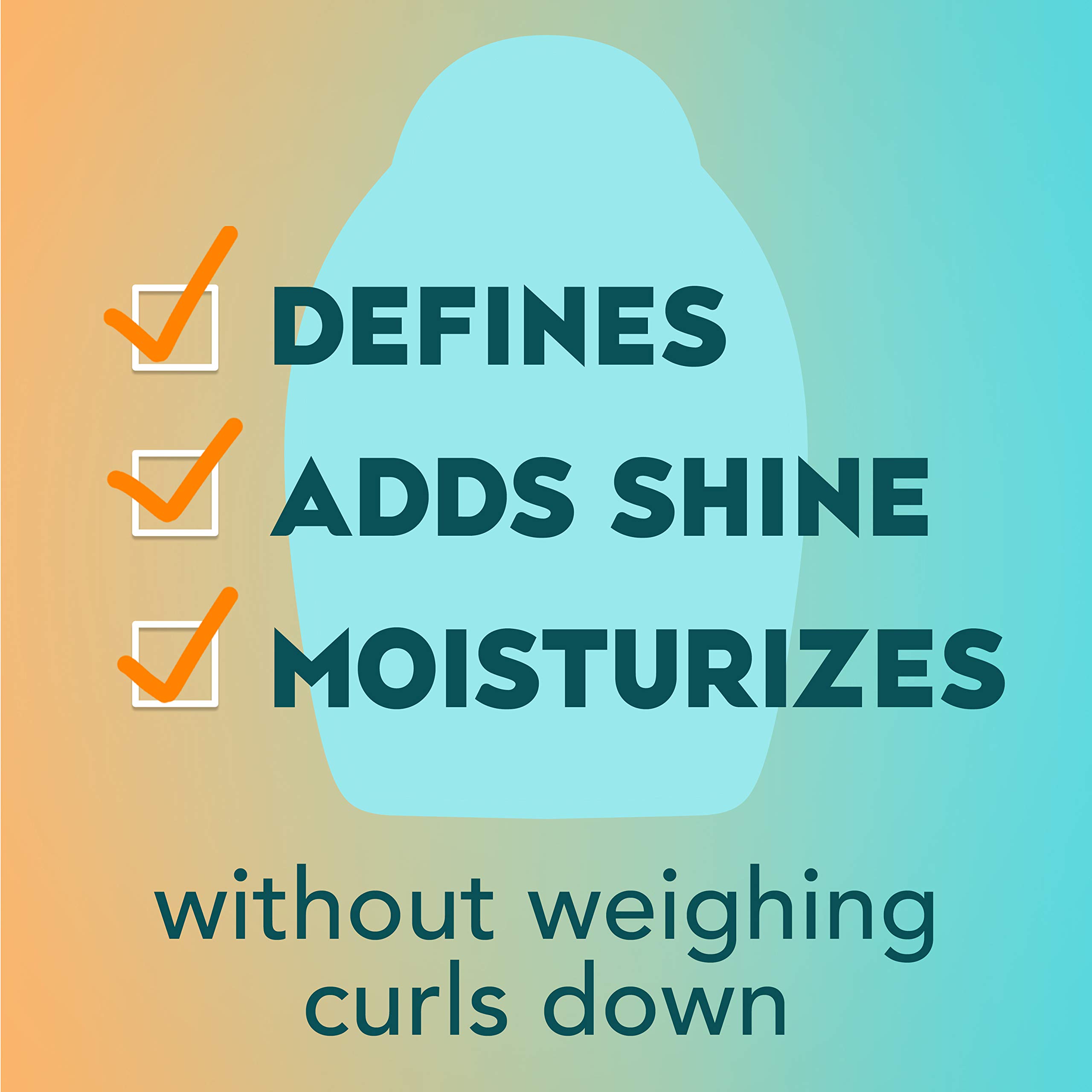 OGX Lightweight + Coconut Fine Curls Shampoo, Lightweight, Shampoo for Curly Hair, Coconut Water Shampoo, Flaxseed Oil, Citrus Oil, 13 Fl Oz