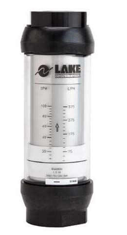 Lake Monitors Basic Variable Area Water Flow Meter (Brass with 1/2”NPT + 1-10 GPM)