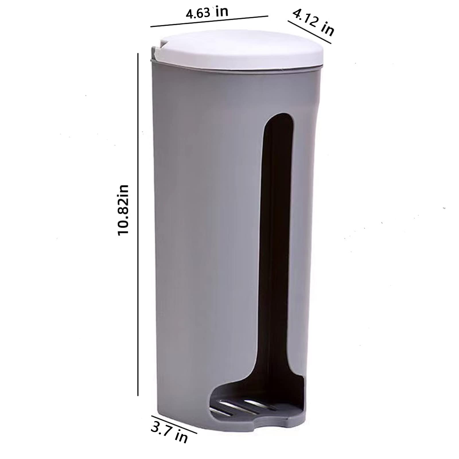 BAOOOFU Plastic Bag Holder Wall Mount, Trash Bag Dispenser Roll Holder Kitchen Under Sink, Grocery Bags Storage Hanging Over Cabinet Door Bag Saver, 27.5cm x 10cm x 10cm (White)