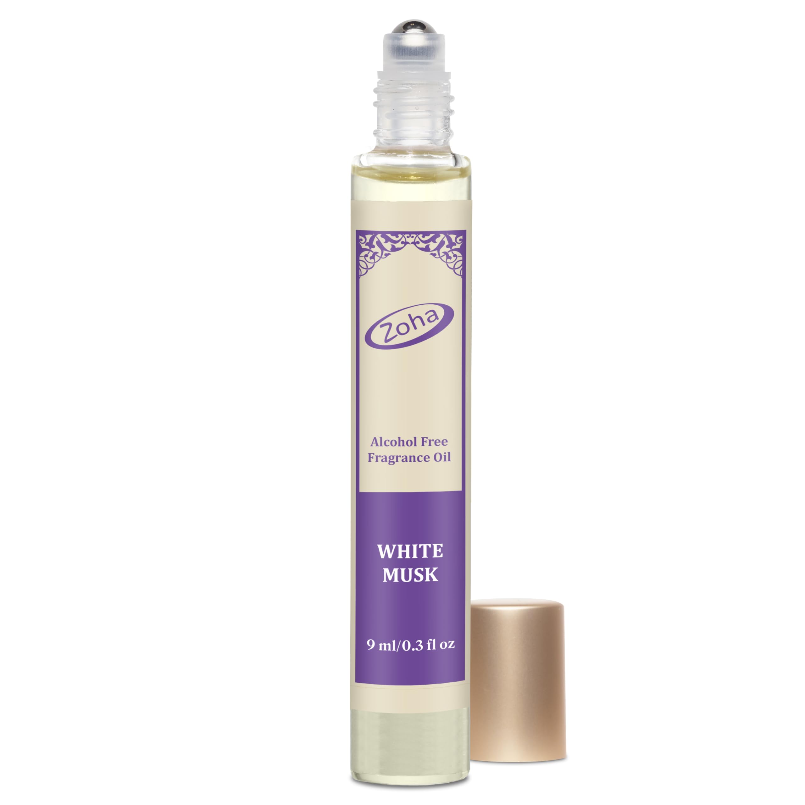 Zoha White Musk Oil Perfume for Women & Men, Roll On Perfume Oil and Musk Perfume Spray, Alcohol Free Skin Moisturizing Musk Oil Perfume