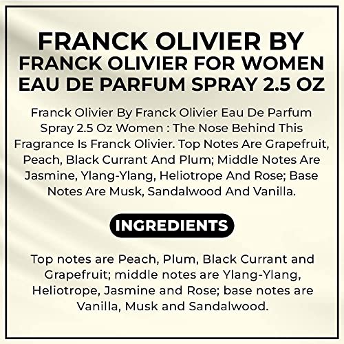 Franck Olivier By Franck Olivier For Women. Eau De Parfum Spray 2.5 Oz
