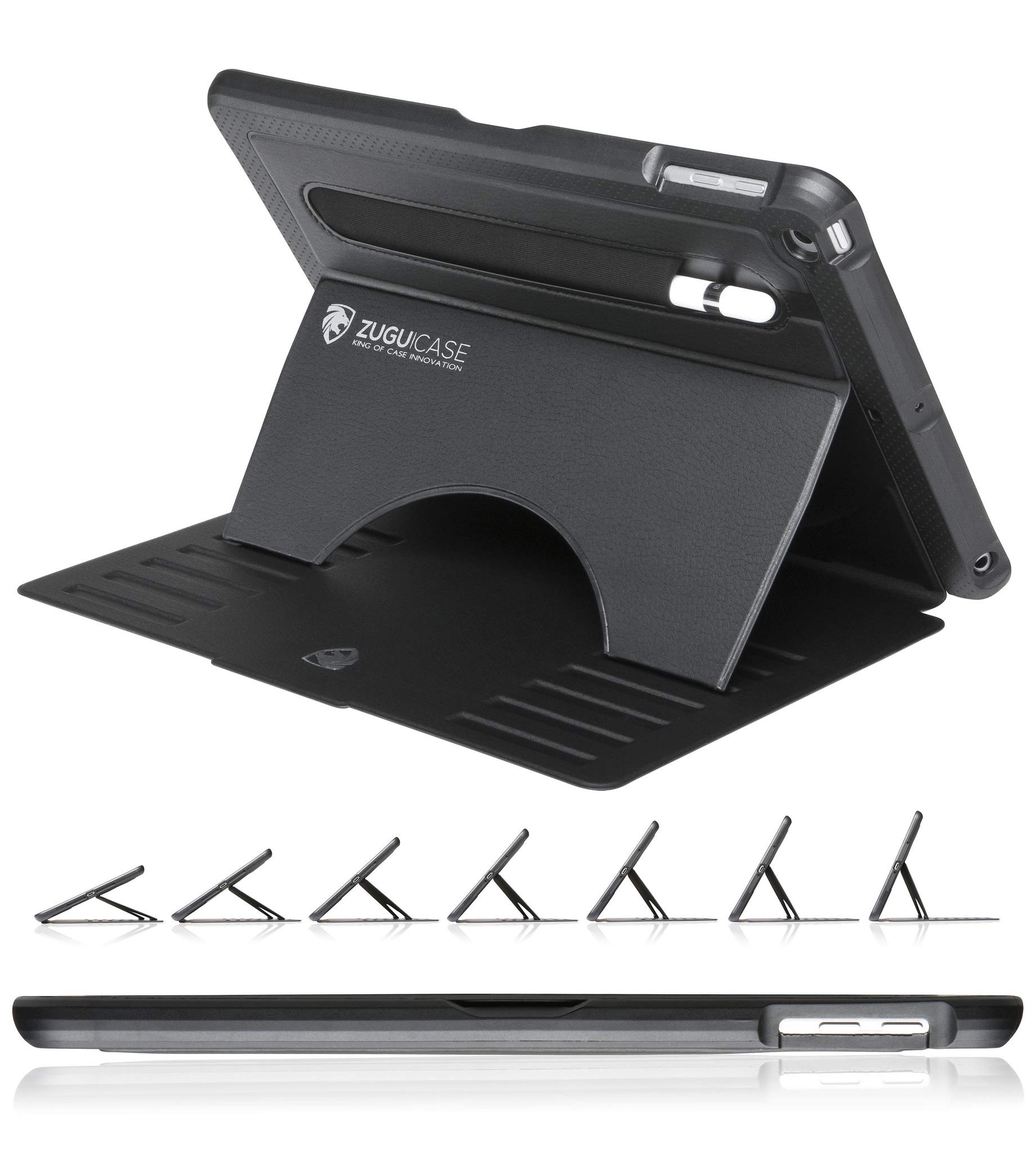 ZUGU CASE 9.7 iPad 2018/2017 5th / 6th Gen & iPad Air 1 Prodigy X Case, Very Protective But Thin, Convenient Magnetic Stand, Sleep/Wake Cover, A1893, A1954, A1823, A1822, A1474, A1475, A1476