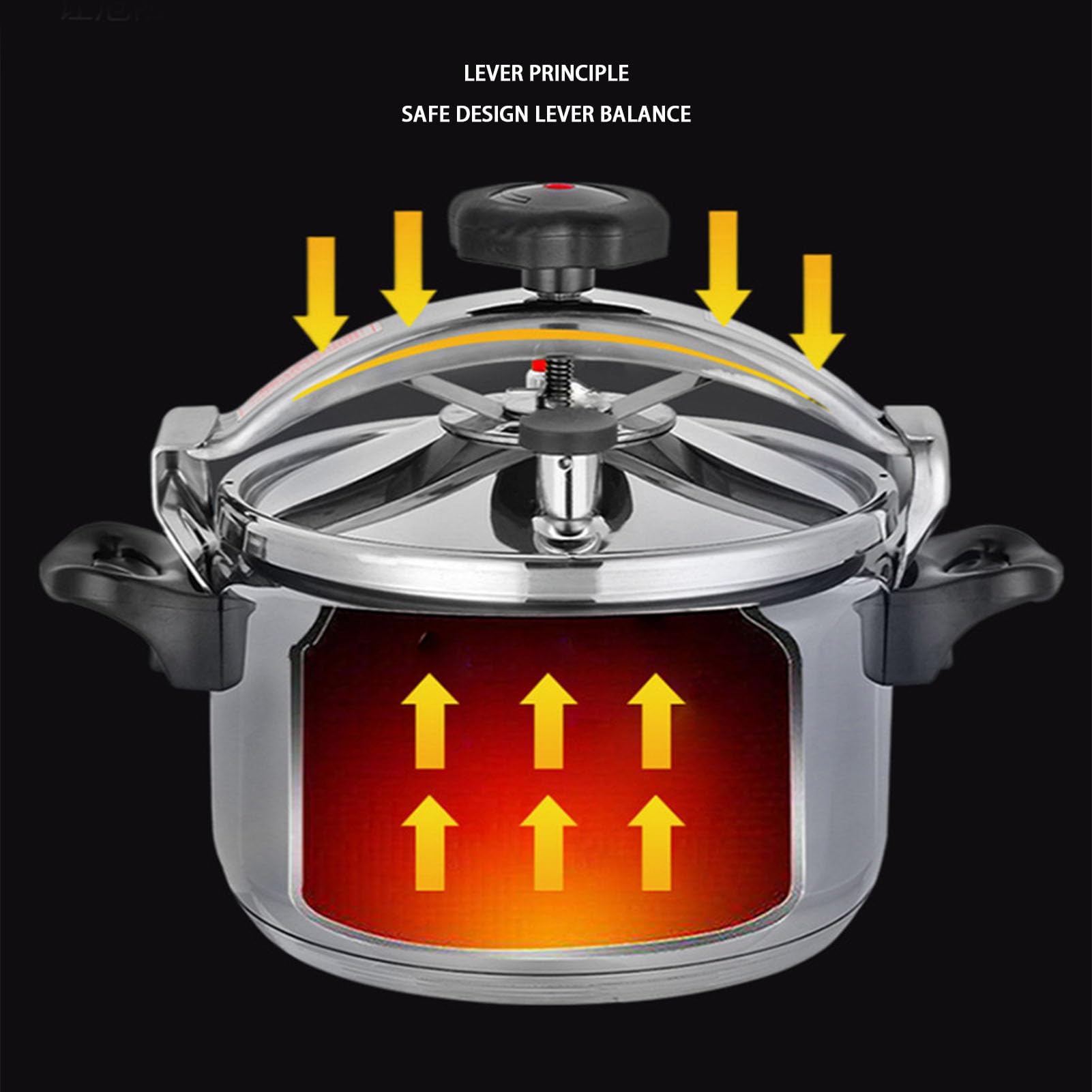 Pressure Cooker, MultiPurpose Pressure Canner, Fast Cooking, High Temperature Resistant, Safe, ExplosionProof for Home (3L)