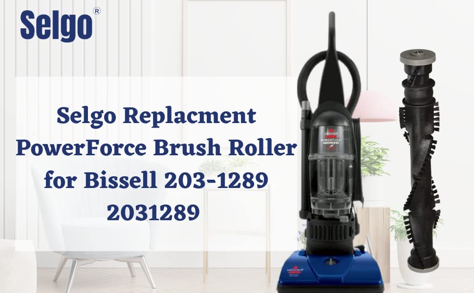 Brush Roll Replacement for Bissell PowerForce 6582 1398 Series & More Part # 2031289 - Bissell Power Force Brush Roller, 13 Inch Wide