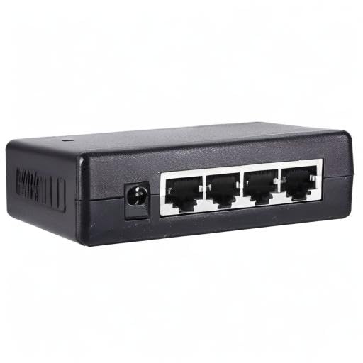 iCreatin 4-Port POE Power Over Ethernet Injector Adapter for IP Camera, Access Points and More; Use with External Power Supply for Passive or 802.3af Devices [External Power Supply NOT Included]