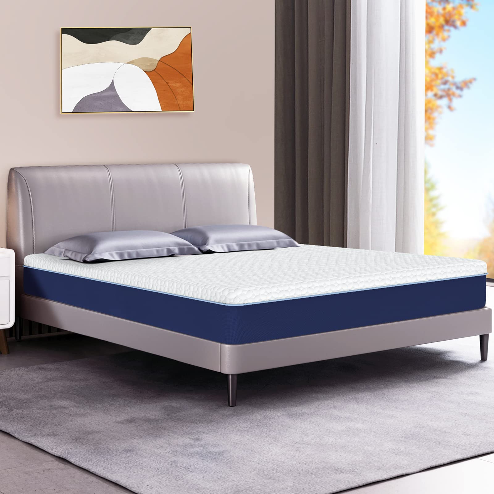 VXZ Twin XL Mattress, 6 Inch Gel Memory Foam Mattress in a Box, CertiPUR-US Certified Mattress, Pressure Relief &Motion Isolation, Supportive Medium-Firm Foam Mattress, Made in USA