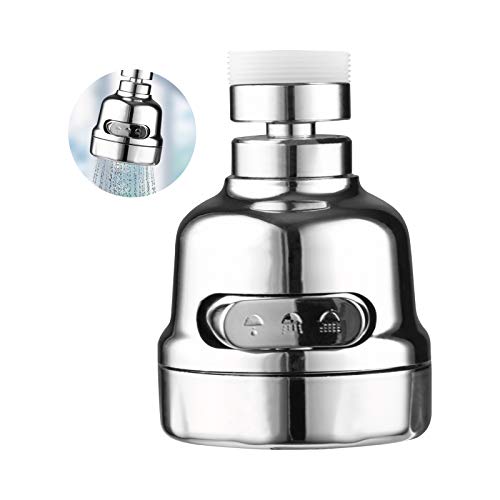 Upgraded 2021 Srmsvyd Movable Kitchen Faucet Head 360° Rotatable Faucet Sprayer Head Replacement Anti -Splash Tap Booster Shower and Water Saving Faucet for Kitchen
