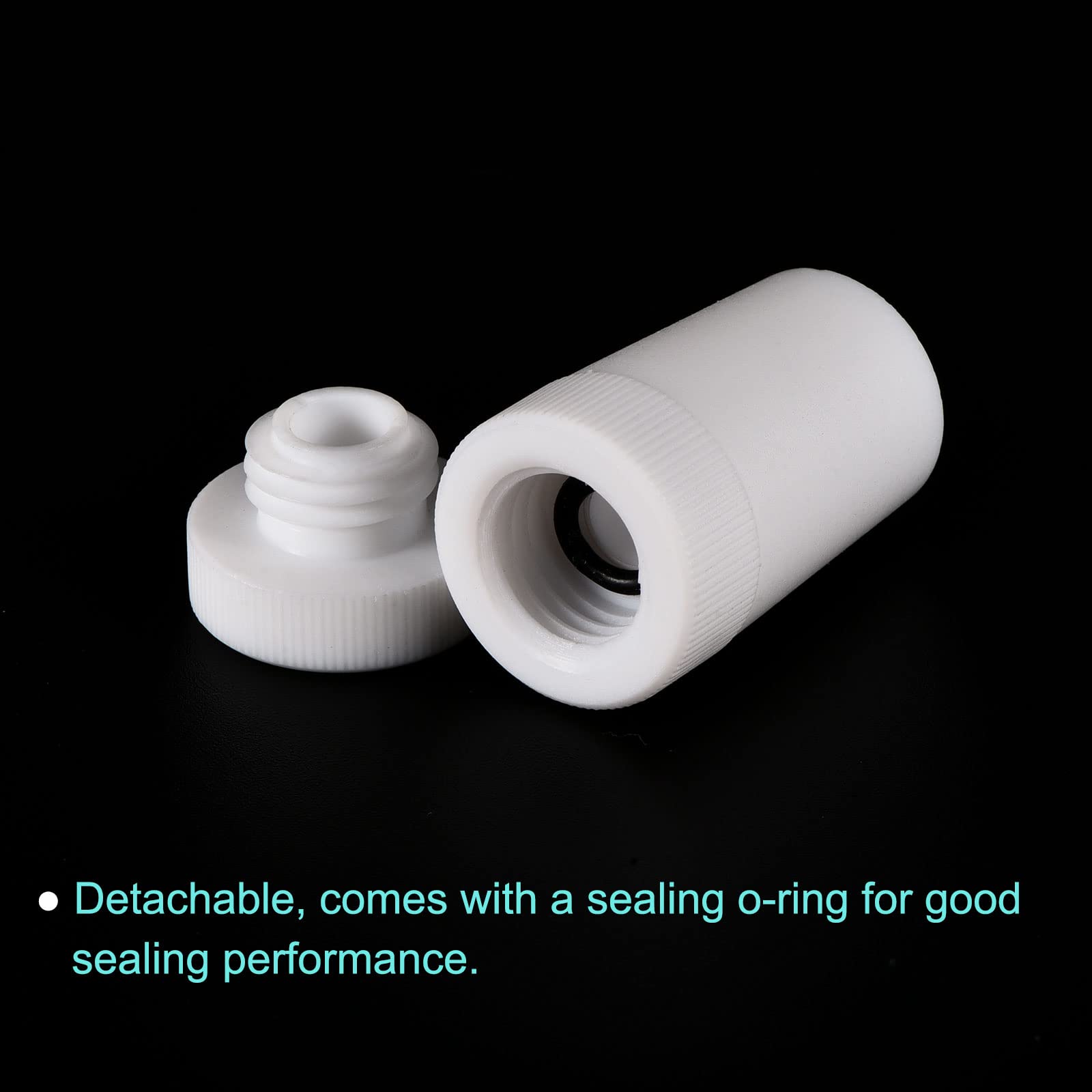 MECCANIXITY PTFE Lab Stirrer Bearing Adapter 21.5mm to 25mm Stopper for 8mm Diameter Shaft Stirring Rod