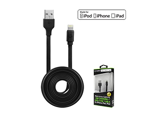 iIPhone Charging Cable, iPad Charger Cord, Lightning to USB-A Cable Compatible for Apple iPhones, iPads, iPods (MFI Certified) - 4 feet by Cellet