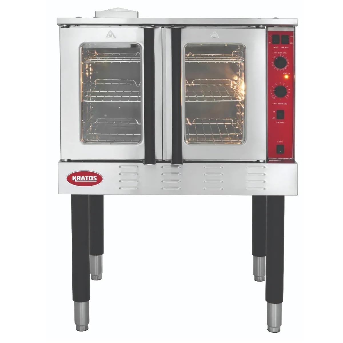 Kratos Commercial Electric Convection Oven, Full Size Free Standing Convection Oven for Restaurants, 3 Phase, 208V (29Y-060)