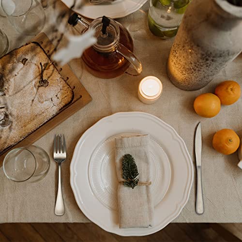 DAFU Stainless Steel Dinner Knives Silverware Cutlery Table Knives Mirror Polished Dishwasher Safe - Pack of 12 (Silver 9 Inches)