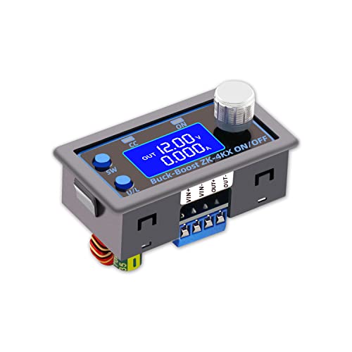 DaFuRui DC DC Buck Boost Power Module，Converter Variable Voltage Regulator 0.5-30V 4A 5V 6V 12V 24V Adjustable Voltage Regulated Laboratory Power Supply