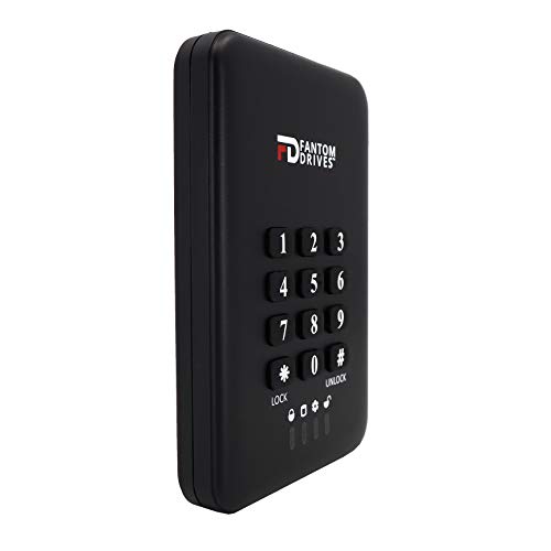 Fantom Drives FD 2TB Encrypted SSD - DataShield 256-Bit AES Hardware Encrypted - USB 3.2 Gen 1-5Gbps - Compatible with Mac/Windows/PS4/Xbox (DSS2000)