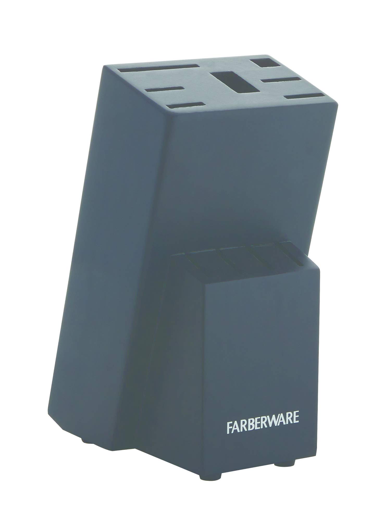 Farberware Fine Edge High-Carbon Stainless Steel Knife Block Set, 12-Piece, Black