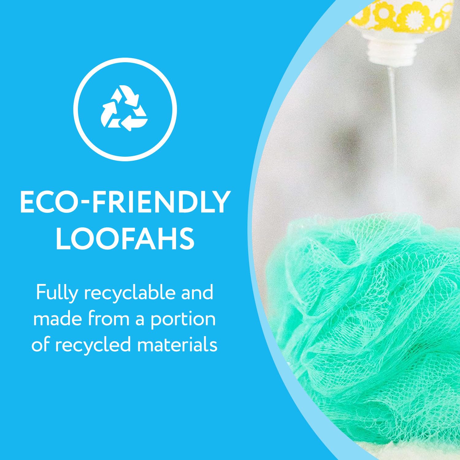 IMPRESA Loofah (Luffa) Mesh Bath & Shower Sponges, Bulk 6-Pack for Adults, Kids - Loofah Sponge - Lufas for Men - Shower Pouf - Lufas for Women