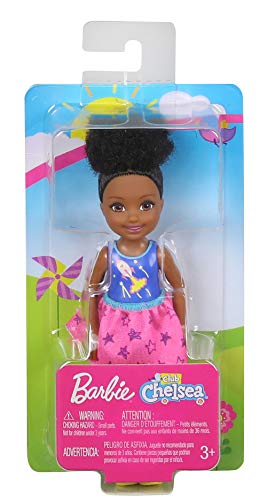Barbie Club Chelsea Doll, 6-inch Brunette Doll with Space-Themed Graphic, GHV62