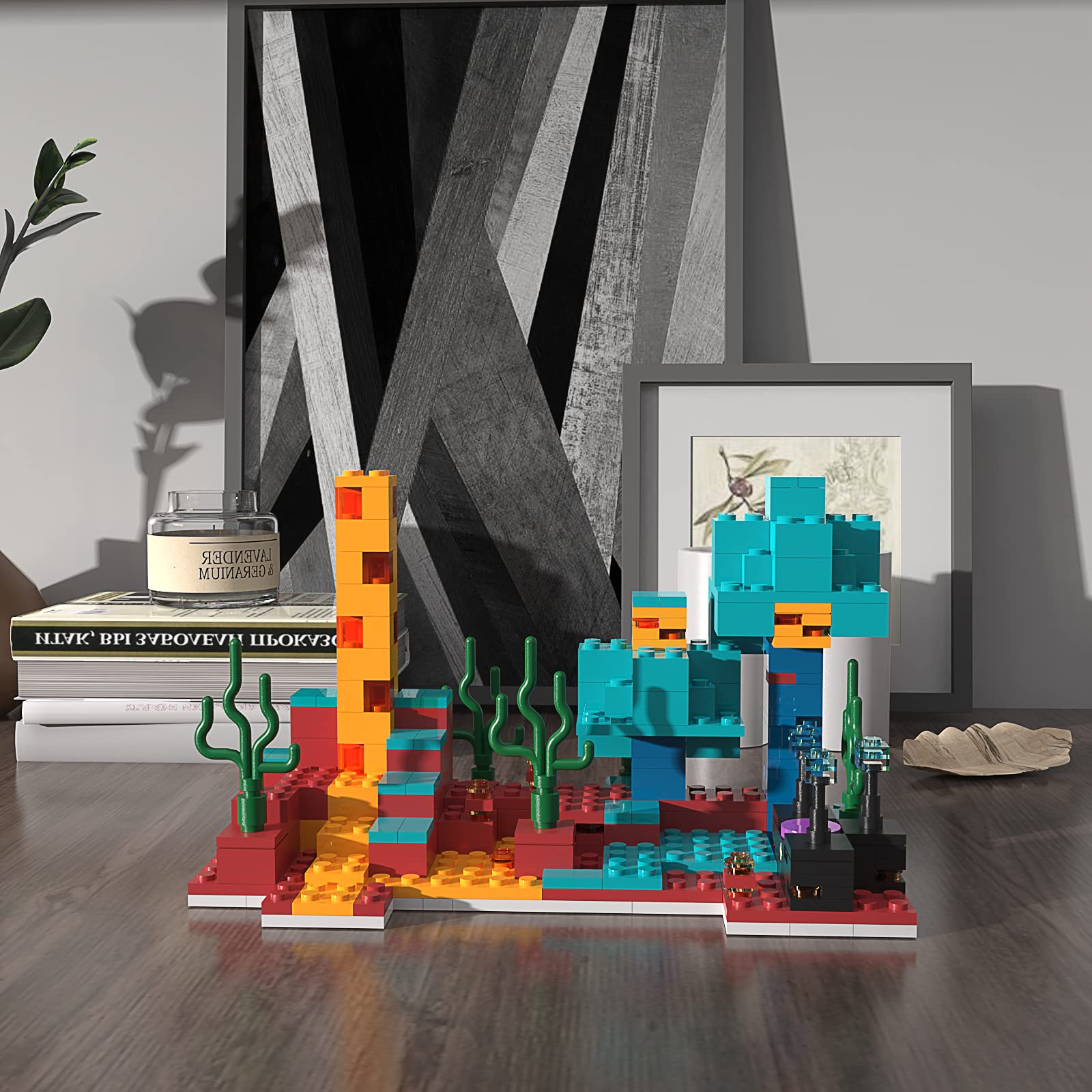 Fun Warped Forest Building Toy, Gaming Adventure Playset, Great Gift for Kids and Players Aged 6+, Famous Game Model, Children's Day Gift(257 Pieces)