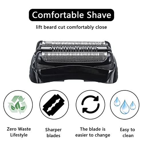 Aijen 21B Shaver Replacement Head - compatible with braun Series 3 replacement head -Compatible 300s, 310s, 3010BTwith Models Shaver Replacement Head
