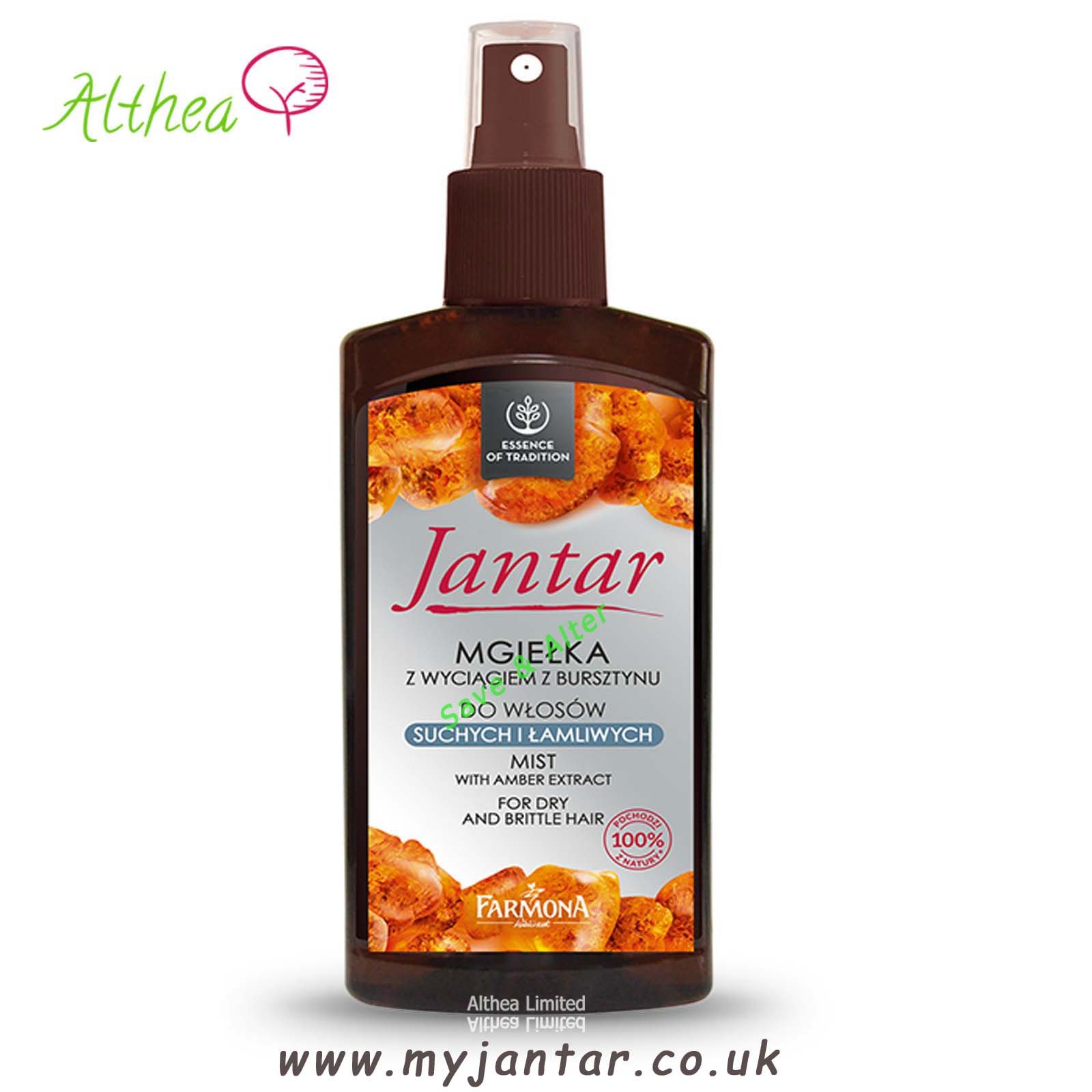 Farmona Jantar Mist Spray Conditioner Amber Extract for Dry Brittle Hair 200ml