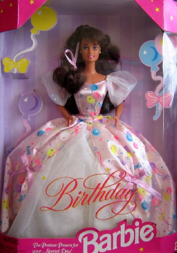 Birthday Barbie Doll (Brunette) - Prettiest Present For Your... Special Day! (1996)