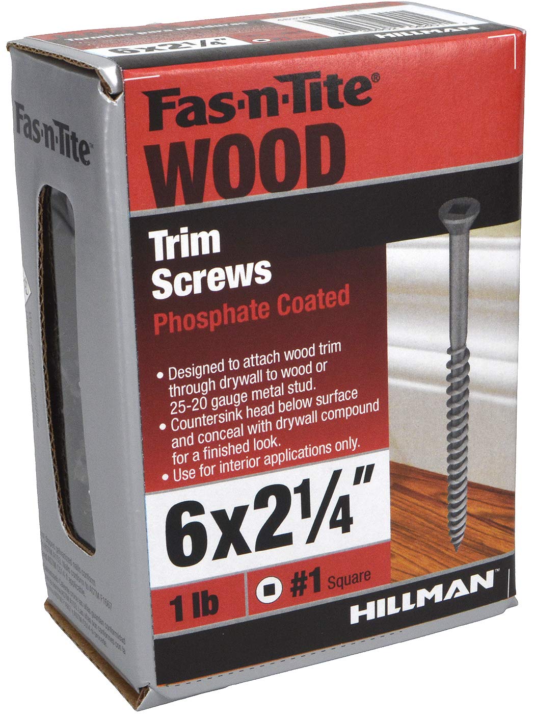 Fas-N-Tite Phosphate-Coated Wood Trim Screw (#6 x 2-1/4")
