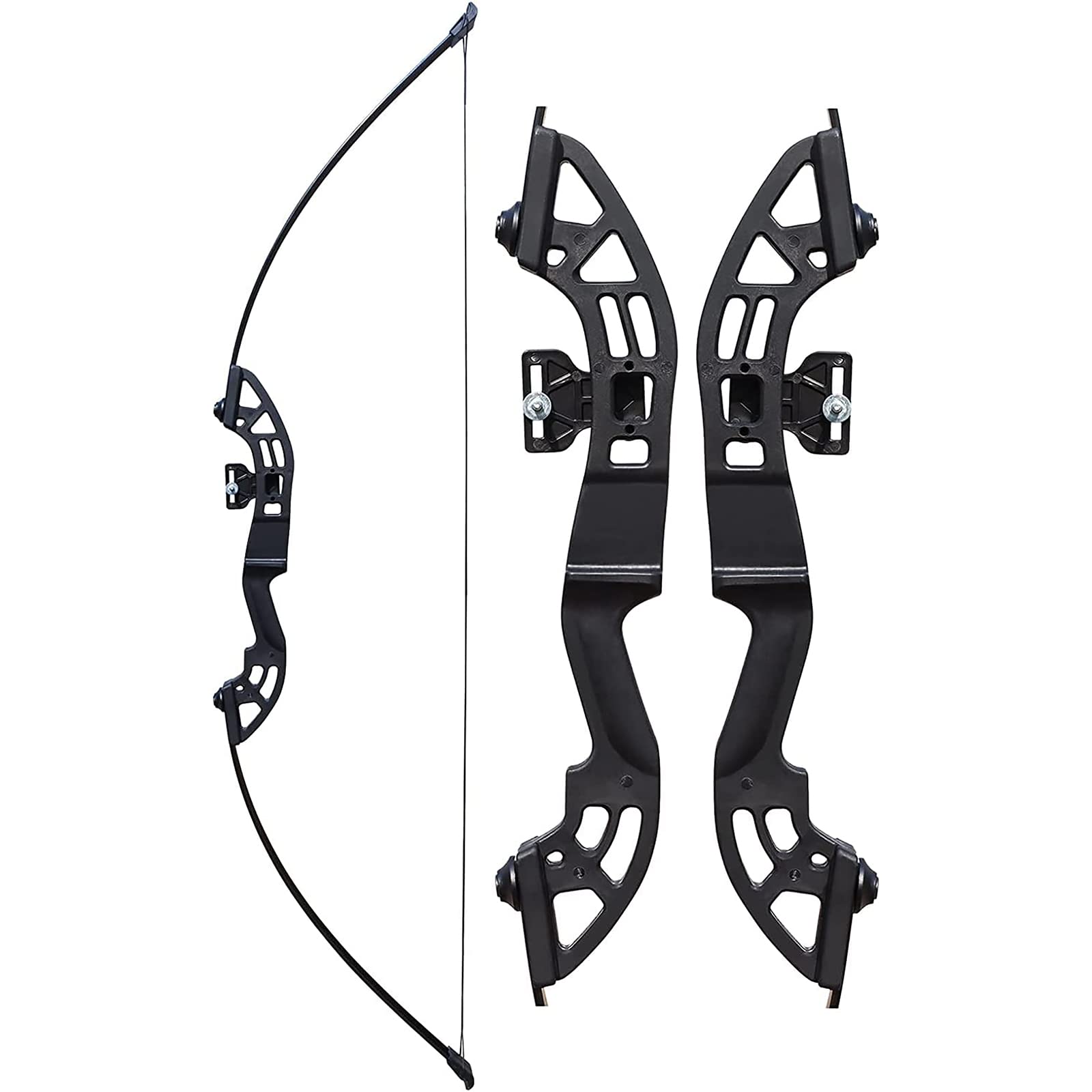 Archery Recurve Bow for Right and Left Hand, Long Bow for Beginner Adult, 20lb-40lb Takedown Bow for Shooting Hunting Practice Training Backyard Target (30LB)