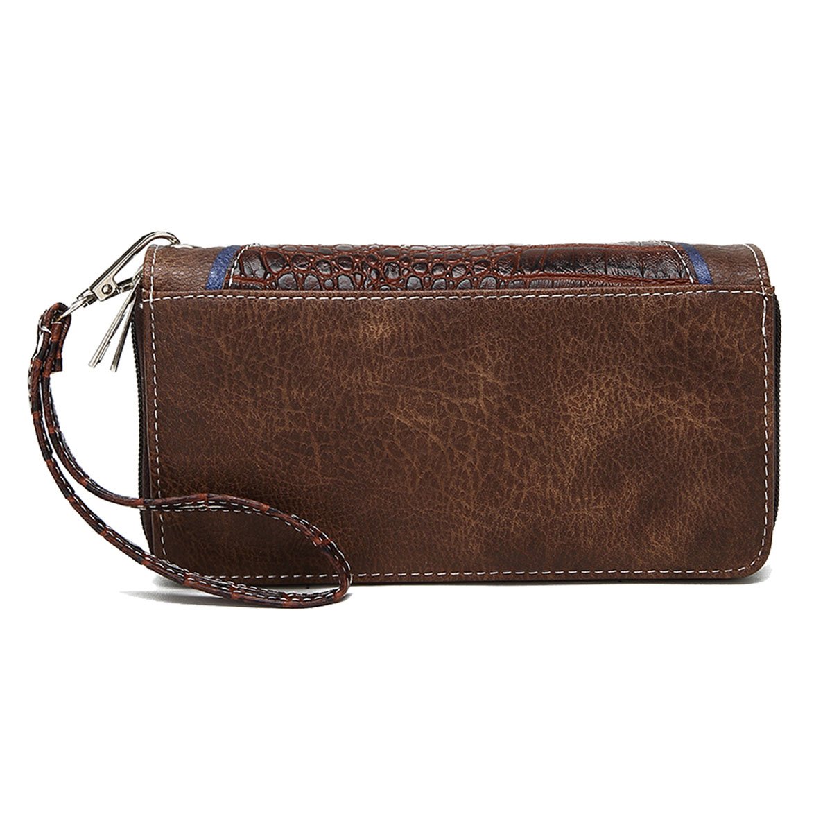 Cowgirl Trendy Western Style Concealed Carry Country Fringe Purse Handbag Shoulder Bag Wallet Set Brown
