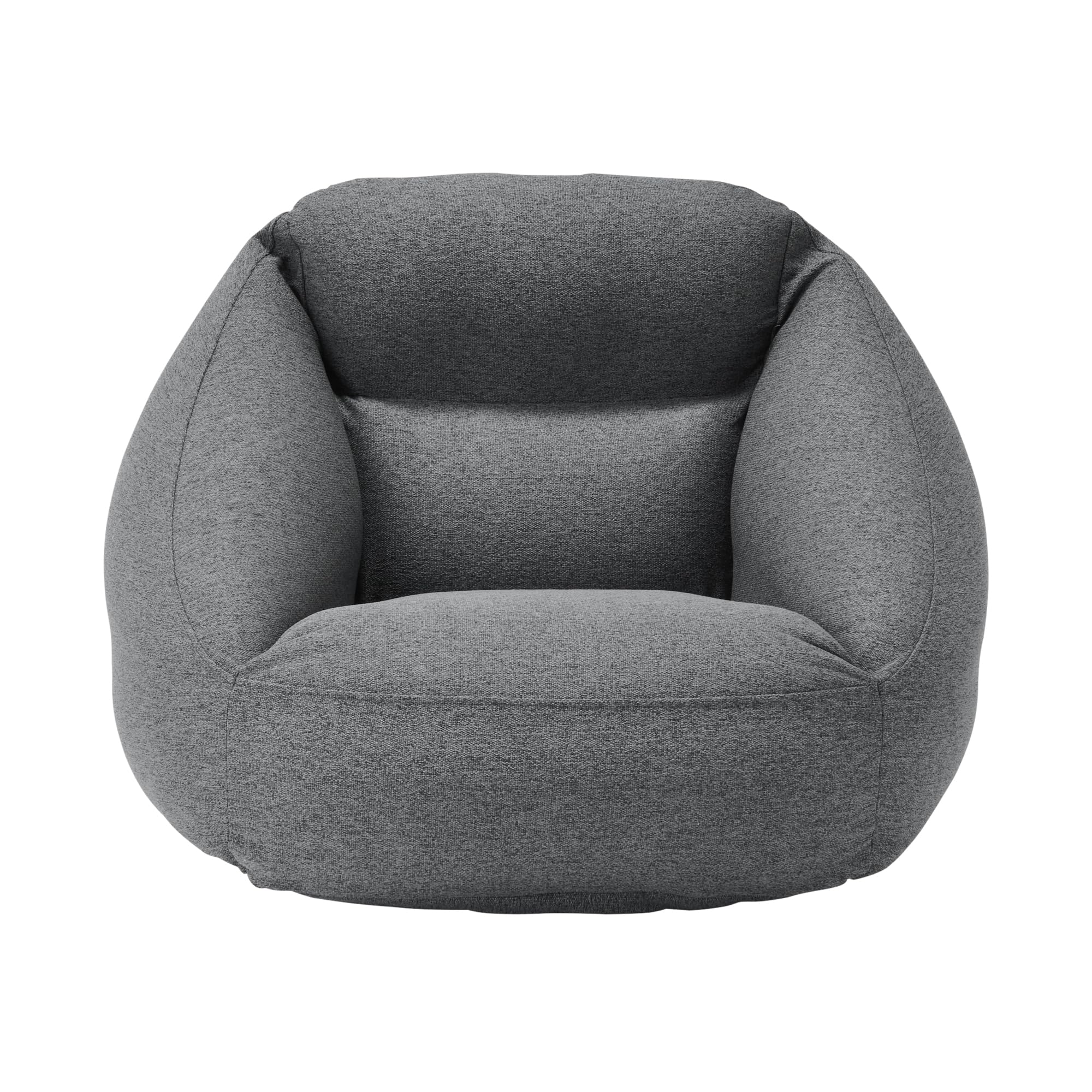 無印良品 Muji 84298158 Air Sofa, Charcoal, Width 37.4 x Depth 37.4 x Height 28.5 inches (95 x 95 x 72.5 cm), Polyester