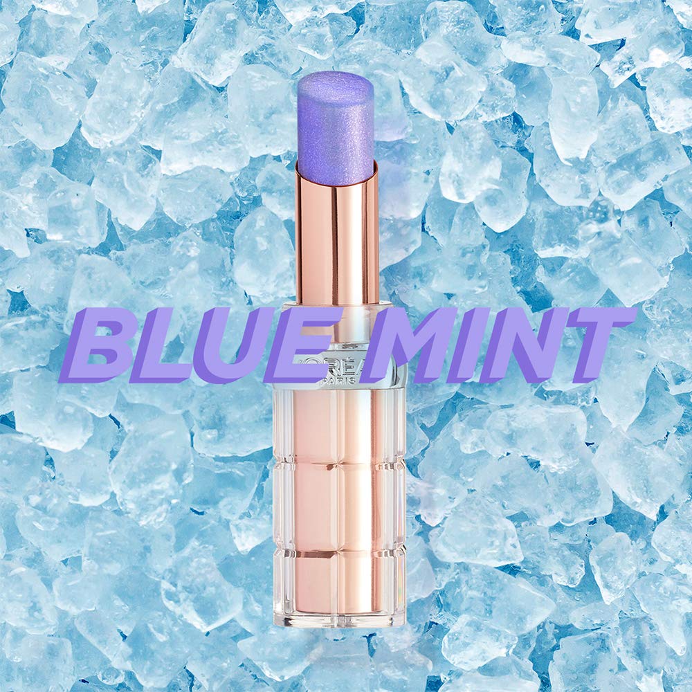 L'Oreal Paris Makeup Colour Riche Plump and Shine Lipstick, for Glossy, Radiant, Visibly Fuller Lips with an All-Day Moisturized Feel, Blut Mint Plump, 0.1 oz.