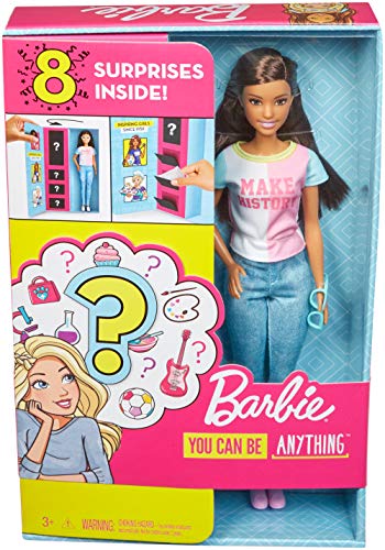 ​Barbie Doll with 2 Career Looks that Feature 8 Clothing and Accessory Surprises to Discover with Unboxing, Gift for 3 to 7 Year Olds