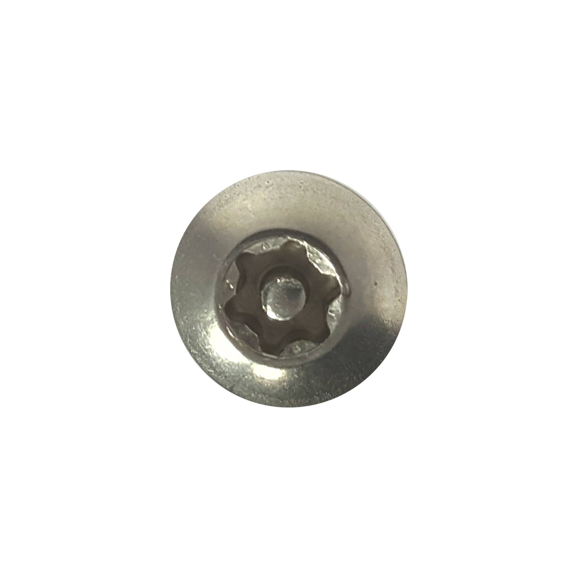 Fastenere Torx Security Sheet Metal Screws - #14 x 1" (10-Pack) Button Head, Tamper-Resistant, Anti Theft Stainless Steel Screws for Higher Level of Safety & Secure Fastening Solution