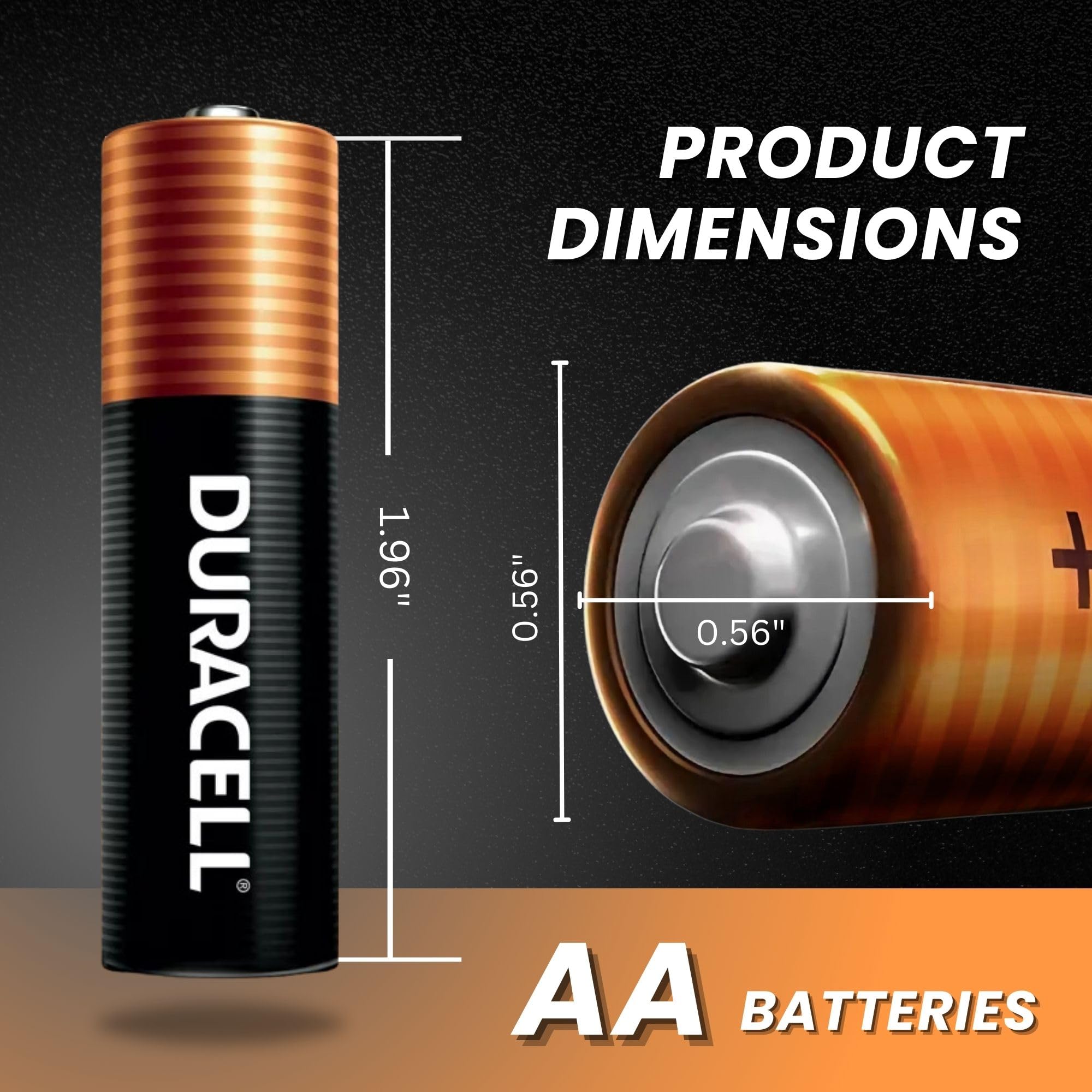 DURACELL Coppertop Alkaline Batteries with Duralock Power Preserve Technology Aa 20/Pk (Durmn1500b20z)