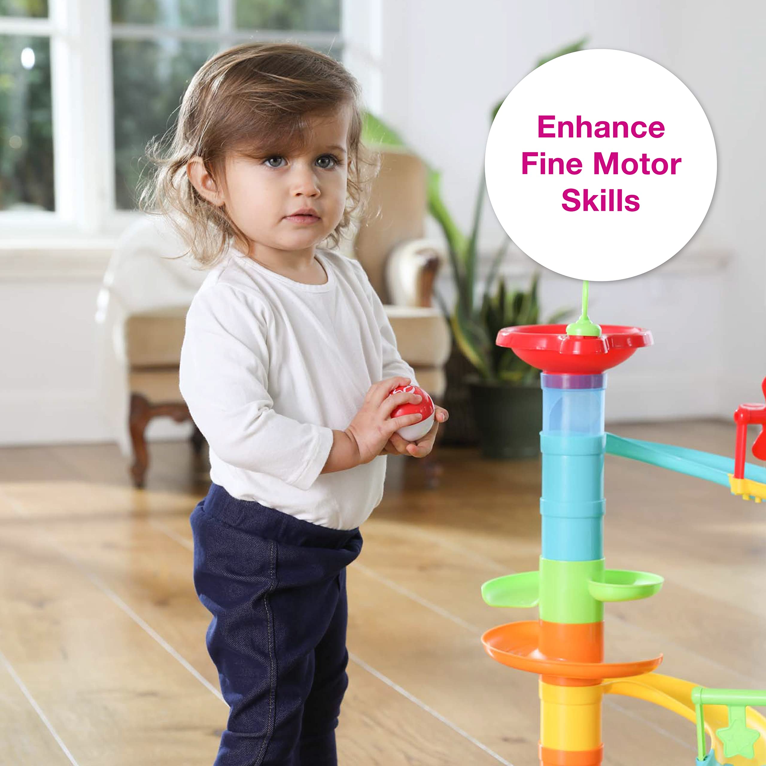 Edushape Bounce A Marble Racetracks, 30Piece Set (809801)