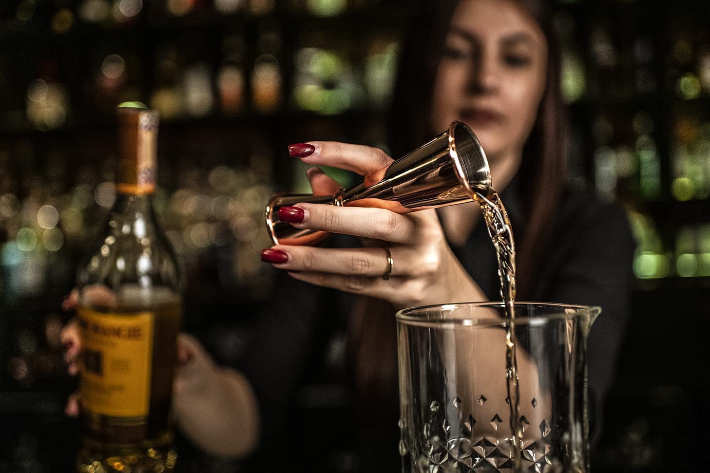 BARIANTTE Cocktail Jigger Set Bartending | Jigger with Measurements Inside Double Jigger 2 oz 1 oz | Japanese Jigger Cocktail Measuring Cup | Bartender Jiggers Shot Measures Jigger Liquor Measurer