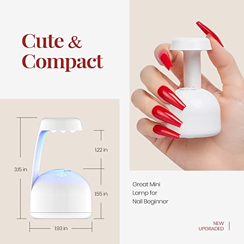 Beetles Gel Polish Mini Nail Led Lamp with Smart Sensor for Easy and Fast Extension System Manicure Uv Light Flash Curing
