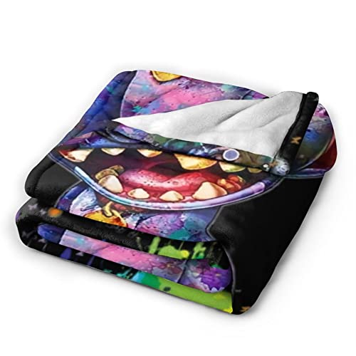 Cartoon Blanket Ultra-Soft Comfortable Blankets Flannel Fits Couch Sofa Office Suitable for All Season 50"X40"