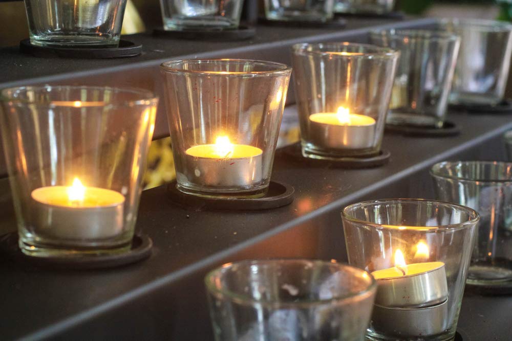 CandleNScent Unscented Tealight Candles, 30 Pack, White, Made in USA