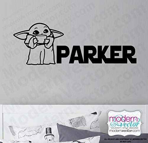 Baby Space Creature Personalized Name Vinyl Wall Decal