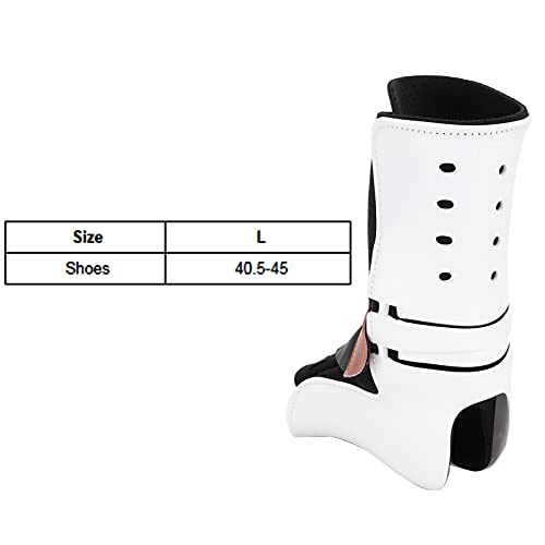 Adjustable Lace Up Ankle Brace, Strong Ankle Brace Sports Protection Breathable Adjustable Fastener Stable Support Practical for Sports for Ankle Injuries(Right foot, L)