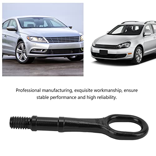 Car Tow Hook, Universal Metal Racing Towing Tow Hook, 1T0 805 615A Compatible with CC 2009-2018 Eos 2007-2017 R32 Rabbit 2006-2014, Bumper Trailer Ring