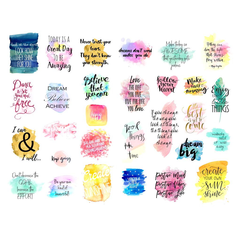 Seasonstorm Kawaii Colorful Mini Mood Words Precut Stationary Decoration Happy Planner Stickers Scrapbooking Diary Sticky Paper Flakes