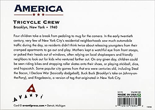 Avanti Press Kids on Tricycles : Vintage Photo America Collection Cute Birthday Card