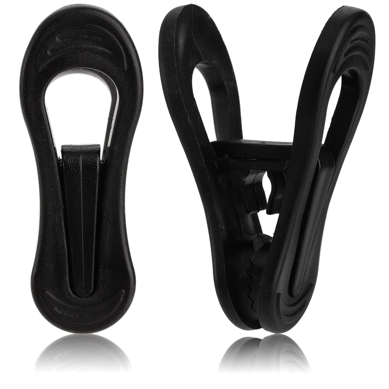 Yopay 50 Pieces Hanger Clips for Hangers, Strong Pinch Easily Clip on Clothing Pants, Multi-Purpose Kids Plastic Finger Clips for Home, Office, Travel, Crafts