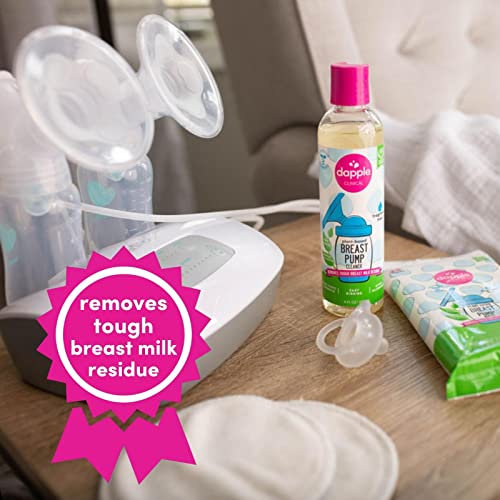 Dapple Breast Pump Soap Baby, 8 Fl Oz Bottle, Fragrance Free, Plant Based & Hypoallergenic Liquid Soap - Easy Rinse Formula Removes Milk Residue & Leaves No Taste