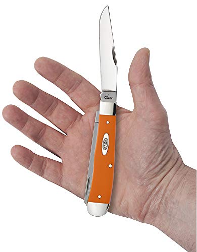 CASE XX WR Pocket Knife Orange Synthetic Trapper Item #80500 - (4254 SS) - Length Closed: 4 1/8 Inches