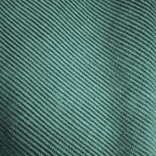 Armen Living Pixie Fabric Dining Room Chair with Black Metal Legs, 18" Seat Height, Teal