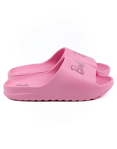 Barbie Girls Sliders Kids Teens Pink Doll Logo Sandals Summer Shoes