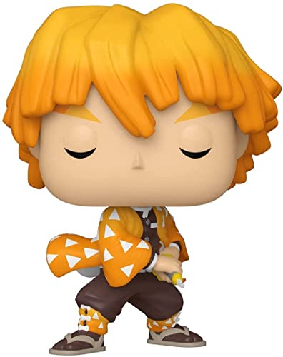 Funko POP Demon Slayer - Zenitsu Agatsuma Pop! Vinyl Figure (Bundled with Compatible Pop Box Protector Case), Multicolor, 3.75 inches