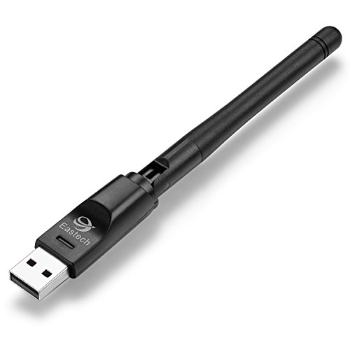 EASTECH Wireless WiFi USB Dongle Stick Adapter RT5370 150Mbps for MAG 254 250 255 270 275 IPTV Set-Top Box, Jynxbox, Linkbox, Raspberry Pi, Pc Laptops Desktop, for Win7, Win8, Mac OS, Linux
