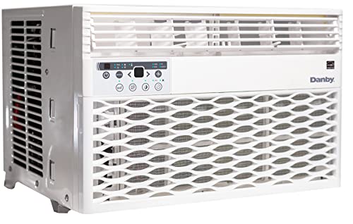 Danby DAC080EB6WDB 8,000 BTU Energy Star Window Air Conditioner, Programmable Timer, LED Display and Remote Control, Ideal for Rooms Up to 350 Square Feet, in White, 8000